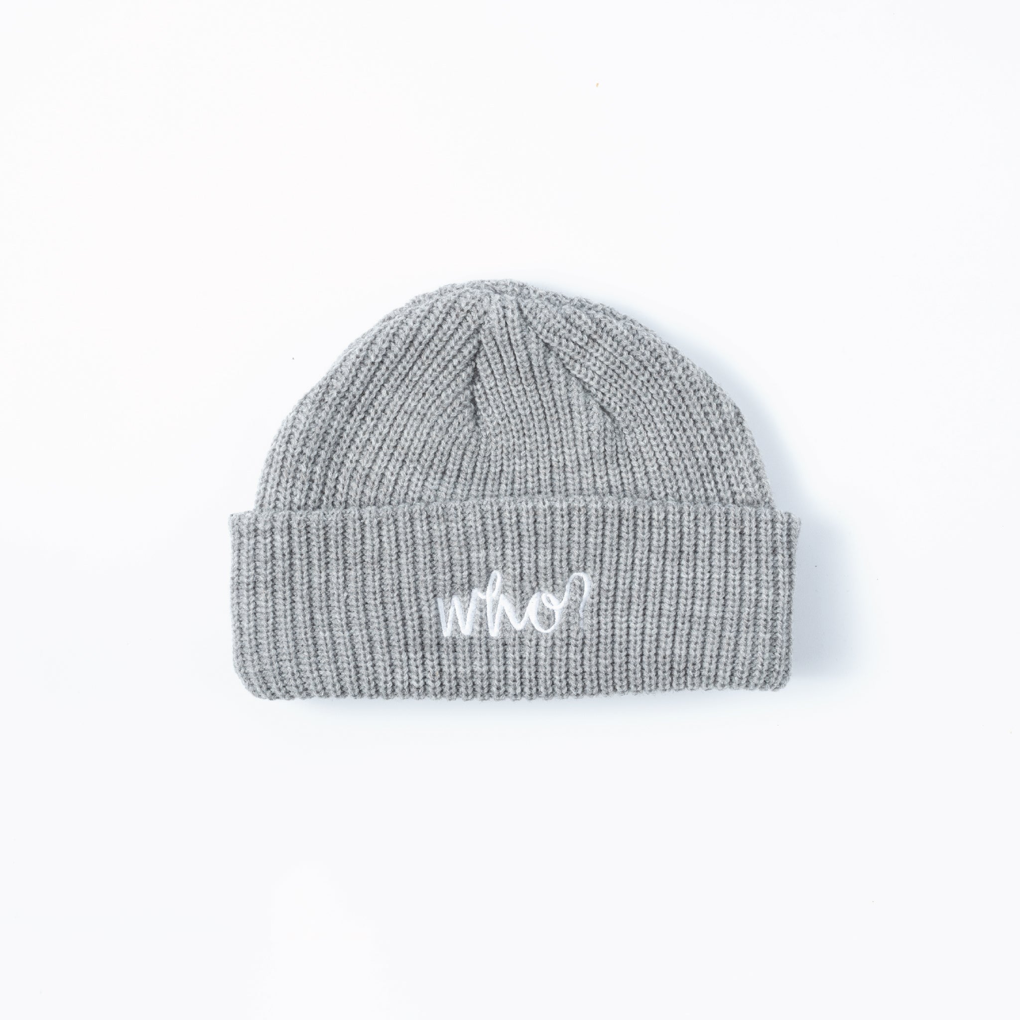 LOGO BEANIE - GREY – WHOCLO